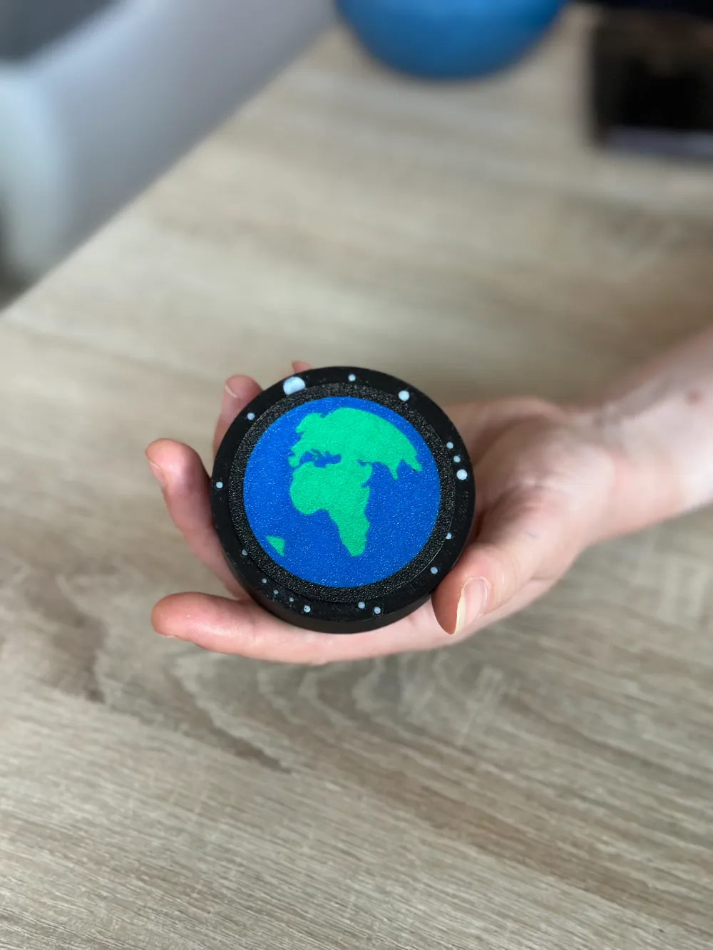 Planet Earth universe fidget spinner clicker by kisik20 - MakerWorld