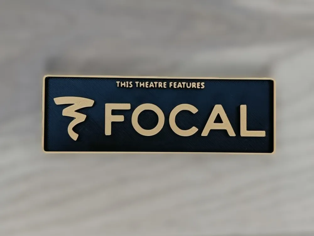 Plaque logo Focal - Free 3D Print Model - MakerWorld