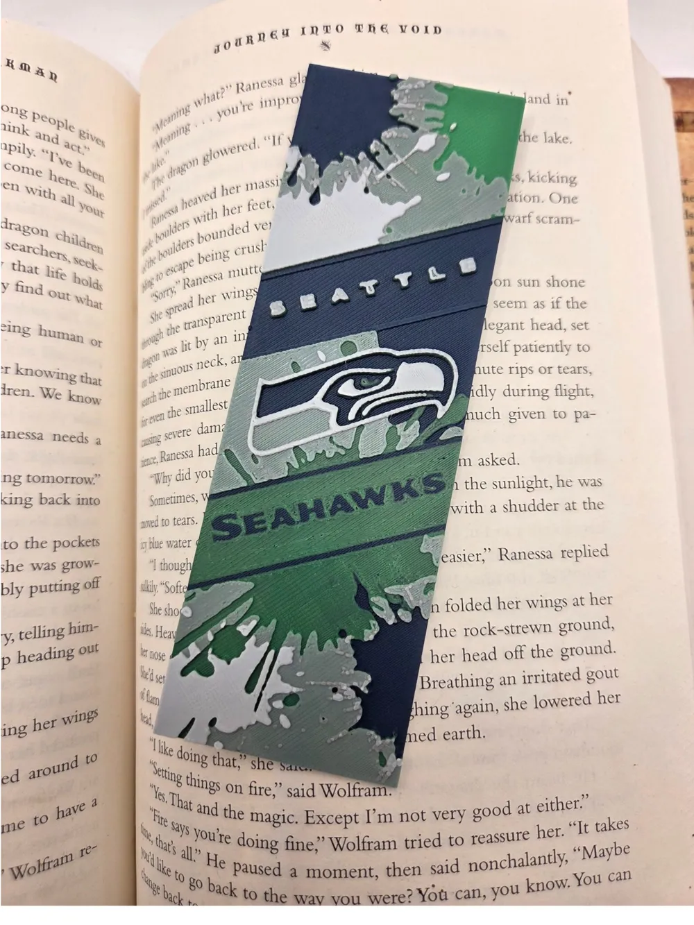 Seahawks 50mm x 150mm Bookmark by MythicHue's MakerWorld: Download Free ...