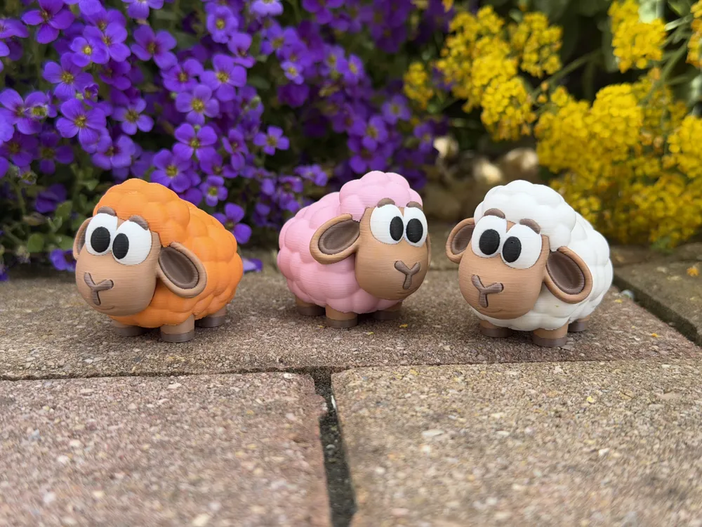 Cute Sheep - Free 3D Print Model - MakerWorld