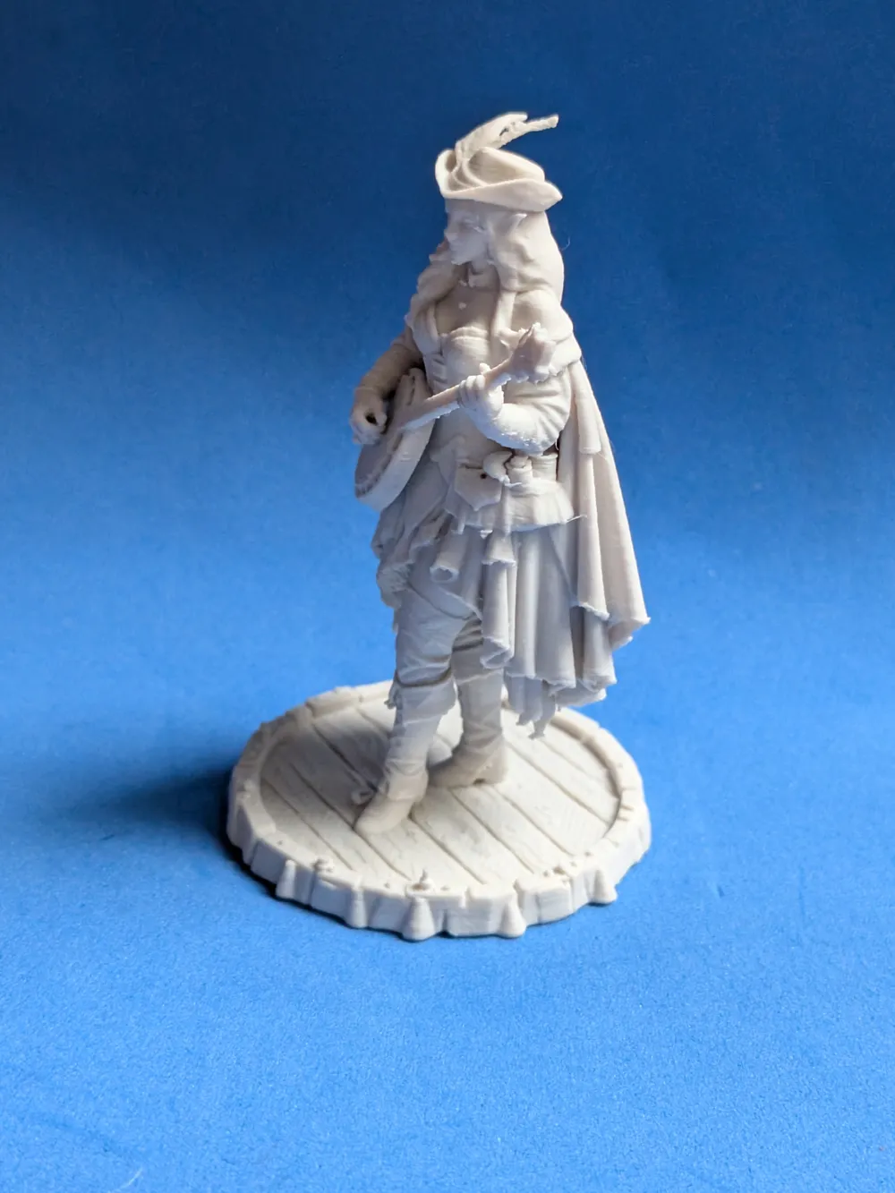 female Elf Bard miniature - Free 3D Print Model - MakerWorld
