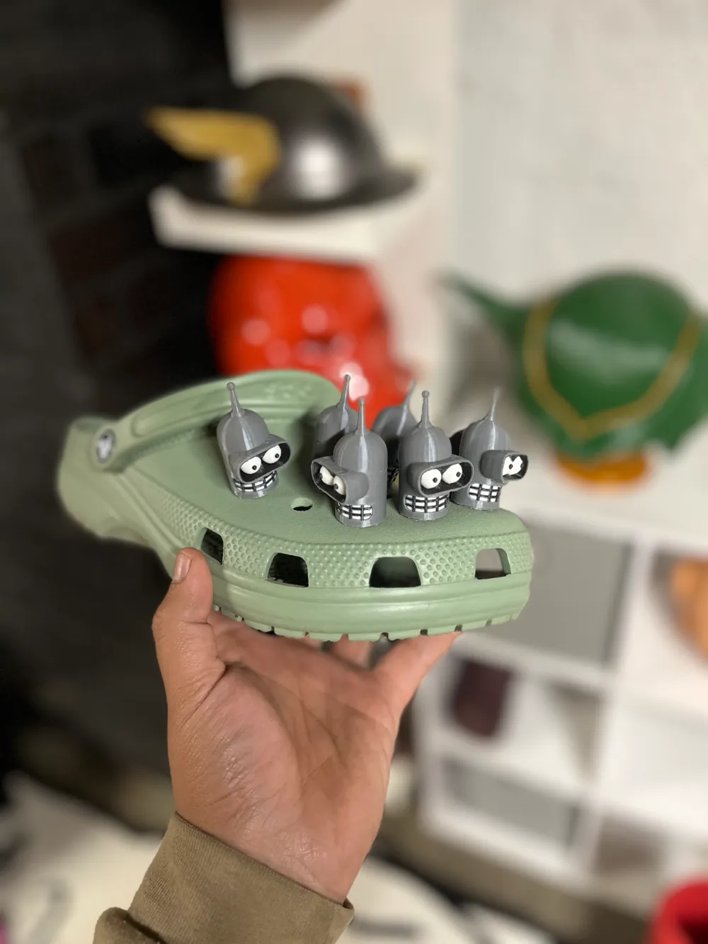 Futurama Bender Head Croc Charm by Marvin The Martian MakerWorld: Download Free 3D Models