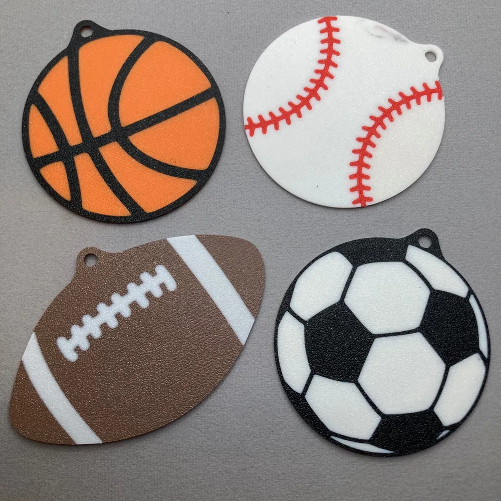 Bogg Bag Charm Sports Balls and Keychains - Free 3D Print Model ...