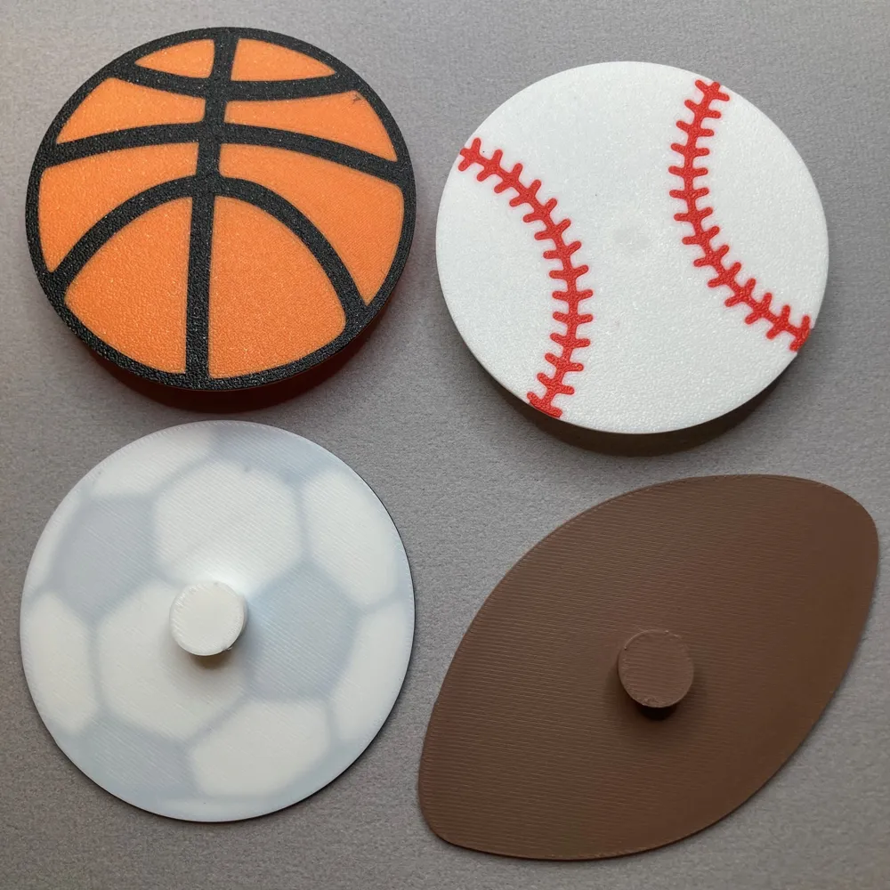 Bogg Bag Charm Sports Balls and Keychains - Free 3D Print Model ...