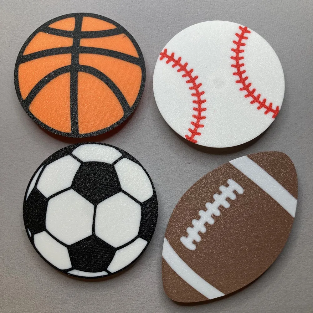 Bogg Bag Charm Sports Balls and Keychains - Free 3D Print Model ...