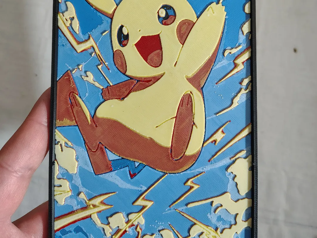 Pikachu Pokemon Hueforge da Andriu3D MakerWorld: Scarica Modelli 3D ...