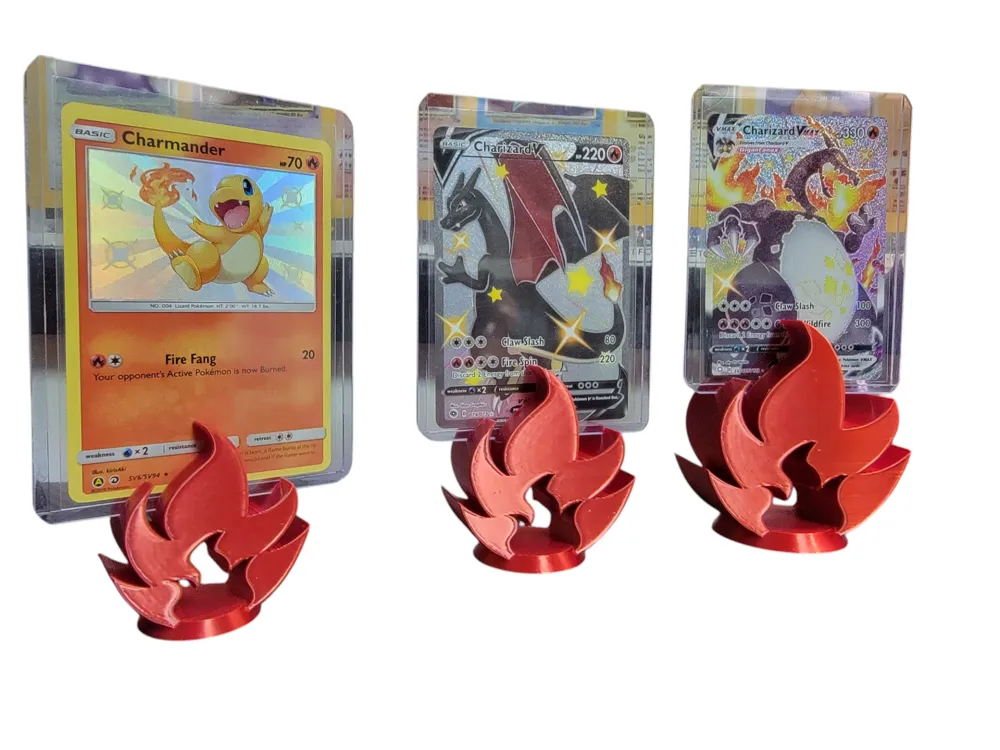 Fire Energy - Pokemon Card Toploader Display by Click Print Creatives ...