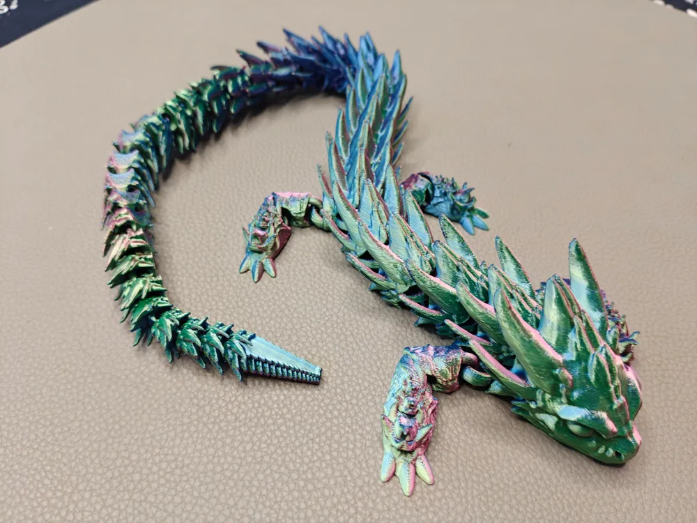 Articulated Crystal Dragon (40cm Length) by Kocky MakerWorld: Download ...