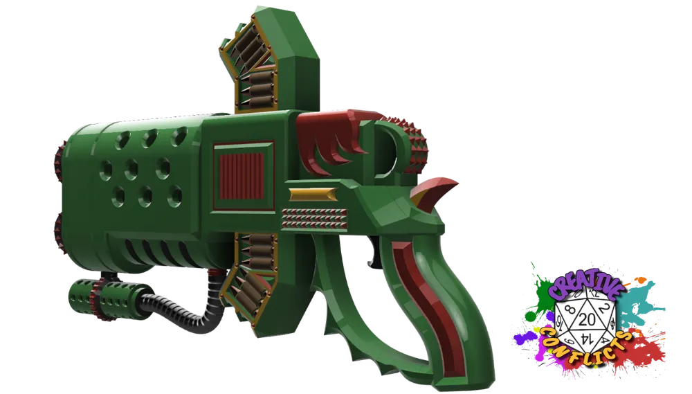 WH40K Ork Snazz Gun - Free 3D Print Model - MakerWorld