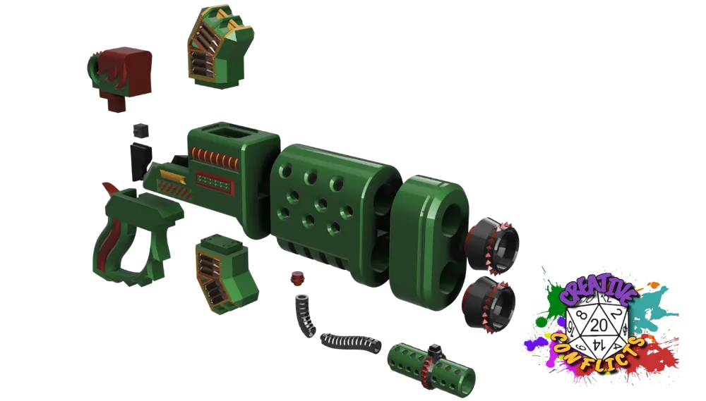 WH40K Ork Snazz Gun - Free 3D Print Model - MakerWorld