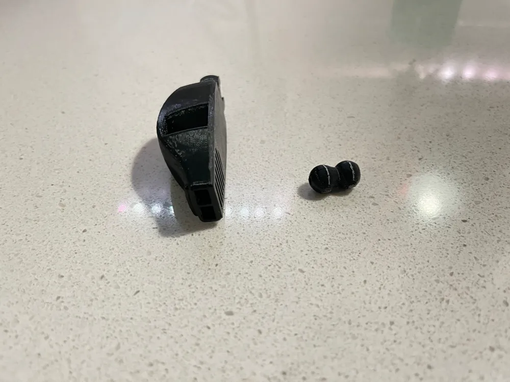 118DB whistle-Detachable knob, cord hole Remixed by Freakybo - MakerWorld