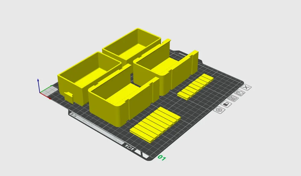 Storage Container - connecting and stacking by sting3d filament maker ...