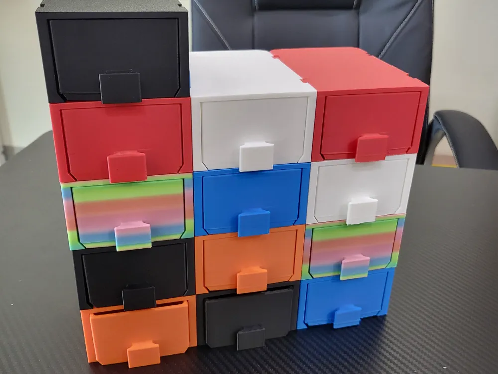 Storage Container - connecting and stacking - Free 3D Print Model ...