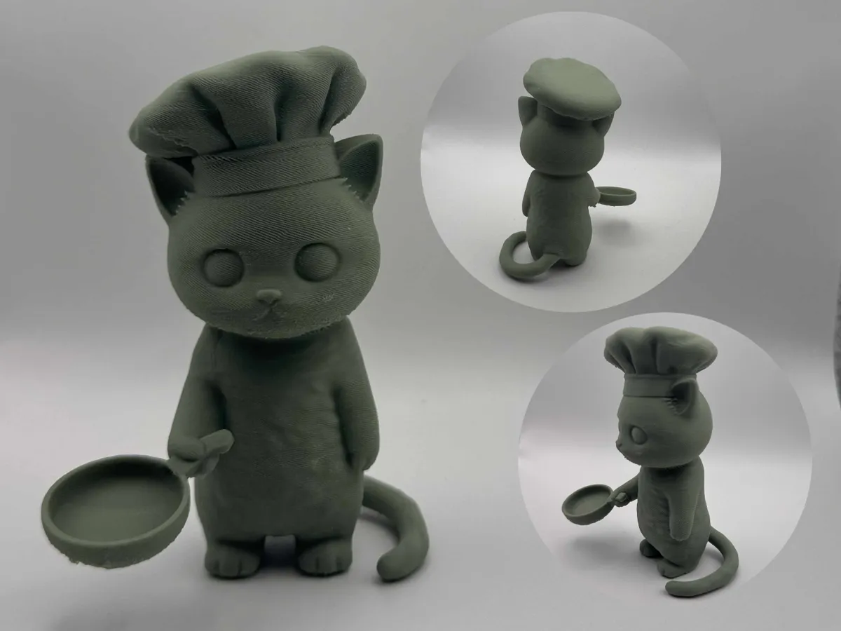 Chef Cat – Chibi Kitchen Master - Free 3D Print Model - MakerWorld