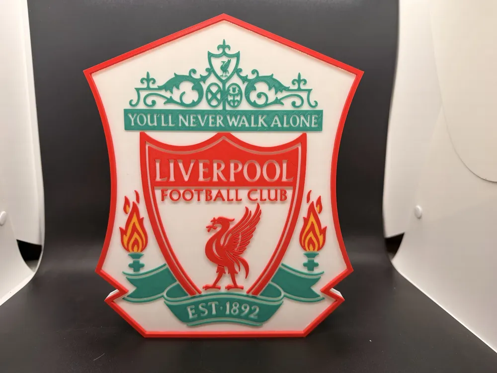 Liverpool FC Logo Stand & Wall Decor - Free 3D Print Model - MakerWorld