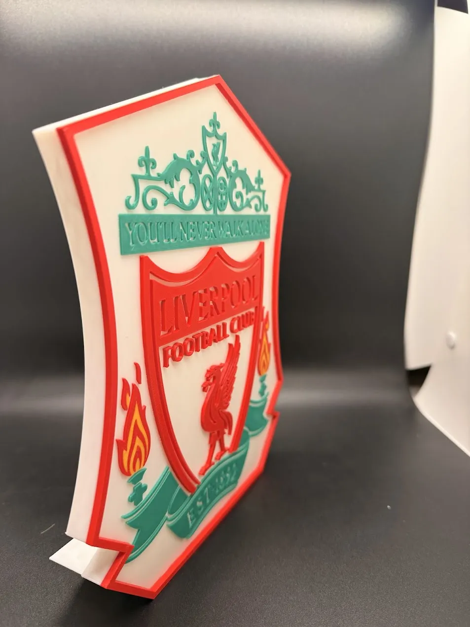 Liverpool FC Logo Stand & Wall Decor - Free 3D Print Model - MakerWorld