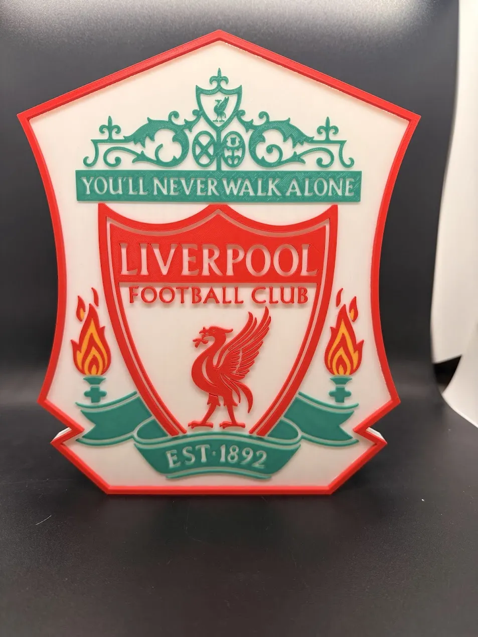 Liverpool FC Logo Stand & Wall Decor - Free 3D Print Model - MakerWorld