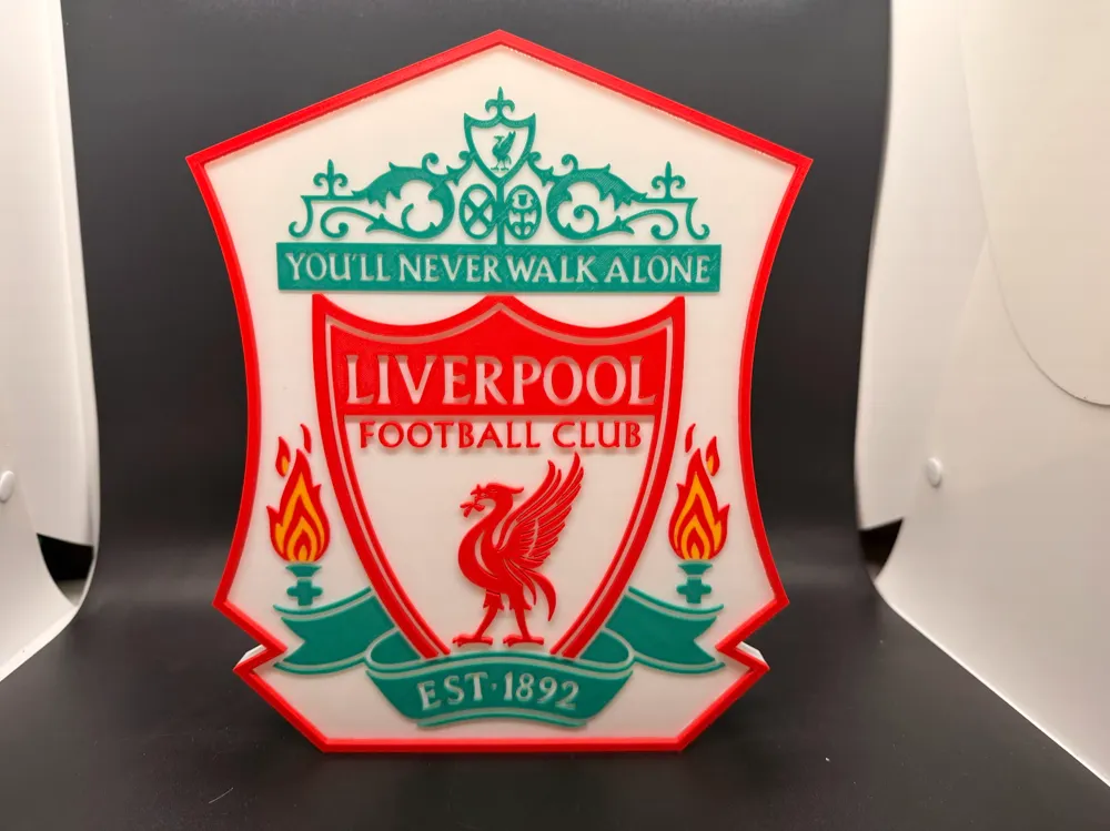 Liverpool FC Logo Stand & Wall Decor - Free 3D Print Model - MakerWorld