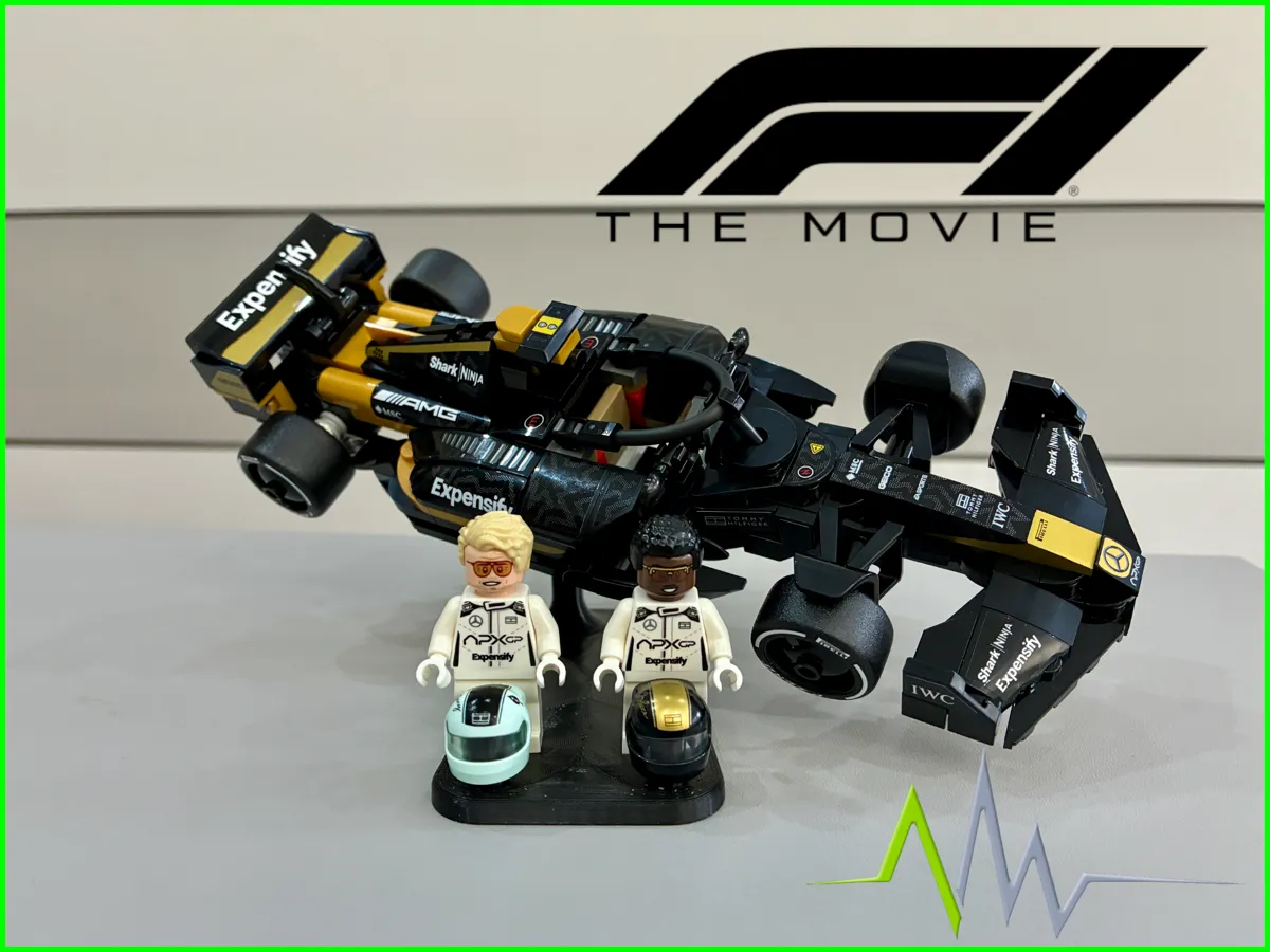 F1 SpeedChampions Comp Angle Double Figure Stand - Free 3D Print Model ...