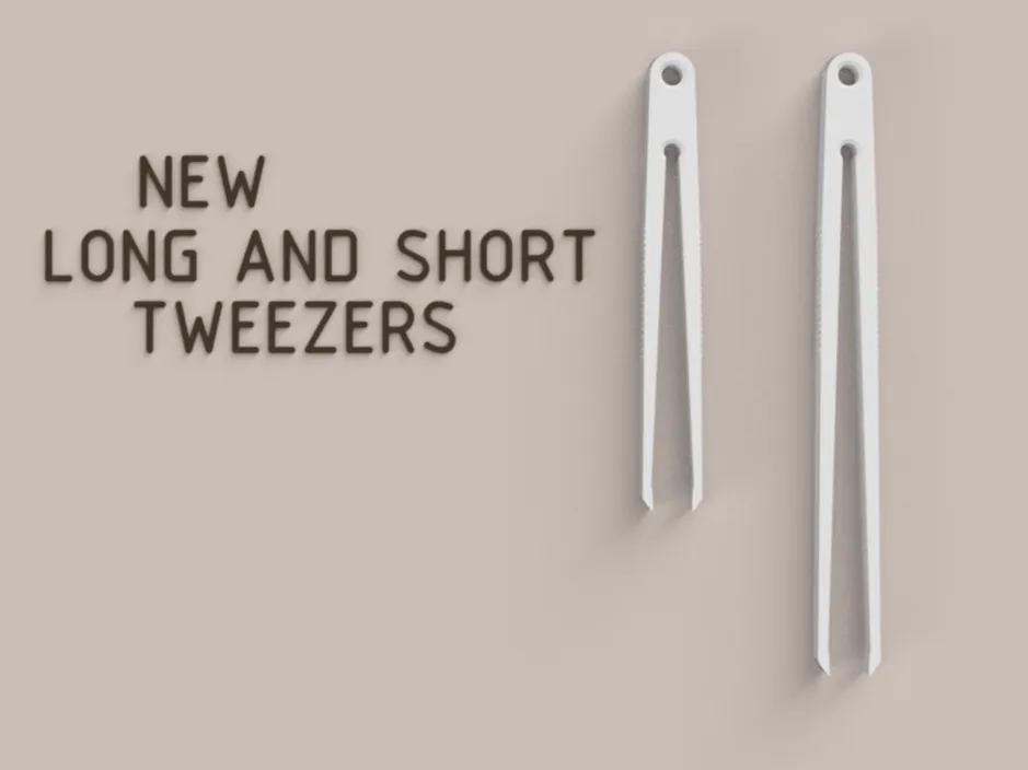 NEW LONG AND SHORT TWEEZERS - Free 3D Print Model - MakerWorld