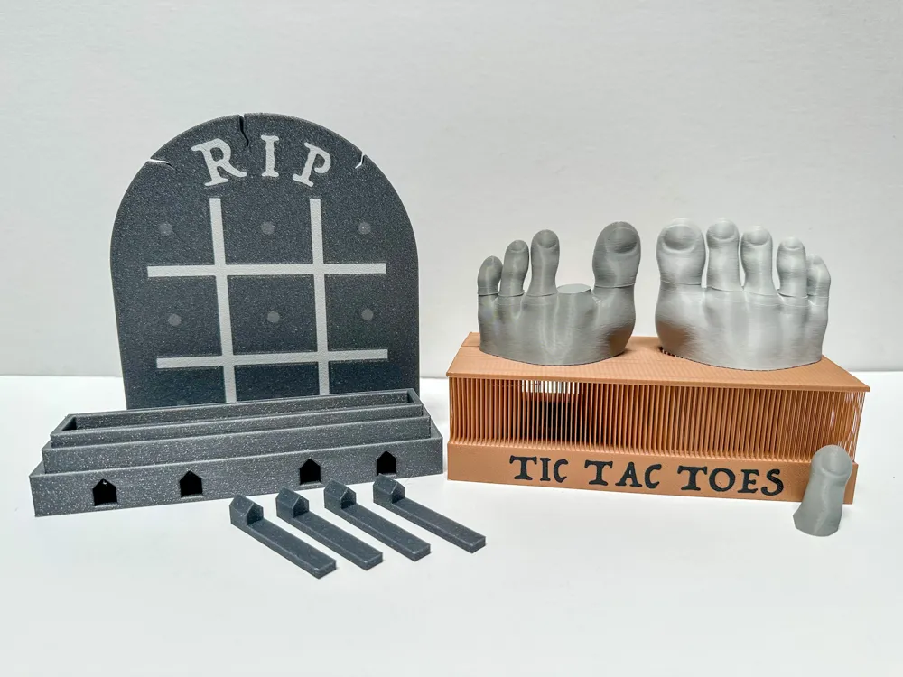 Tic Tac Toes Halloween Game - Free 3D Print Model - MakerWorld