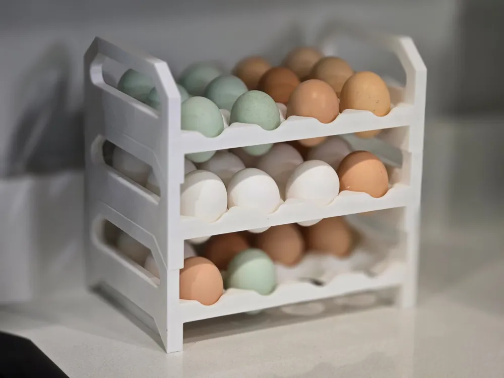Stackable Dozen Egg Tray by kukiesnmiuk MakerWorld: Download Free 3D Models