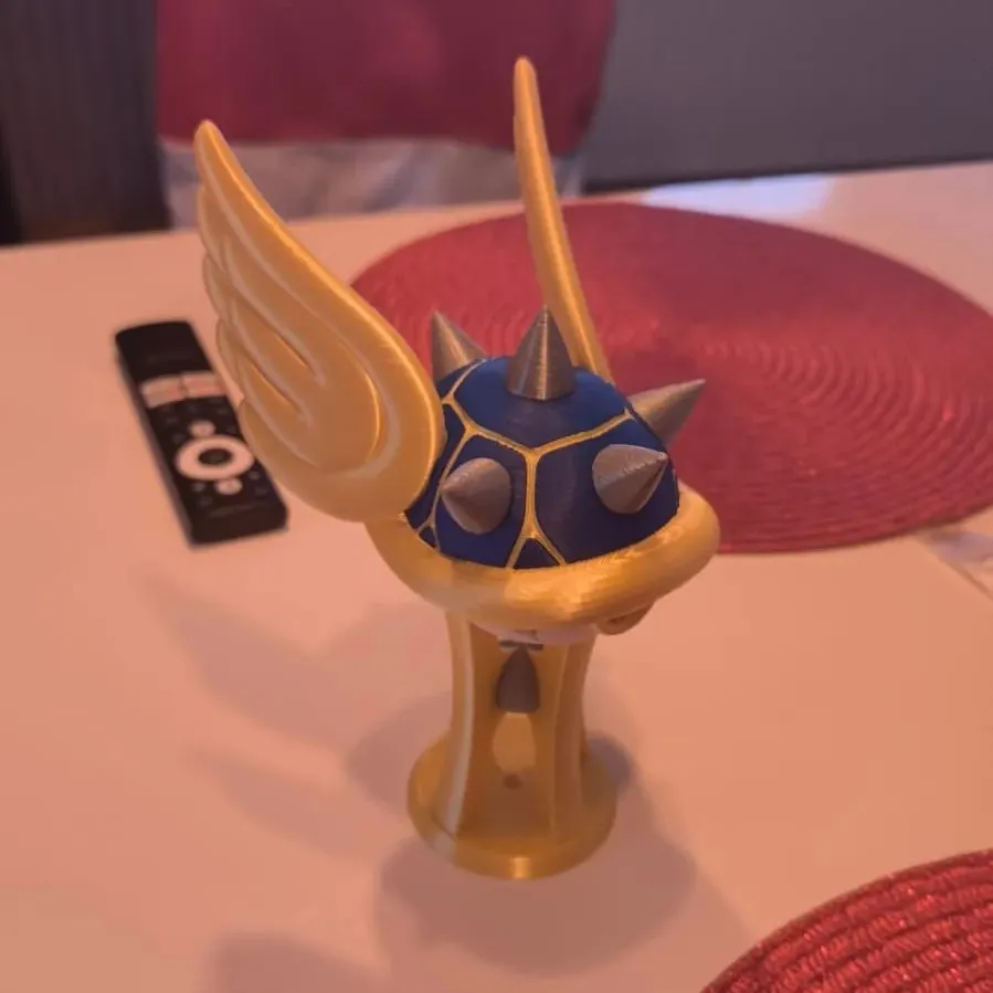 Gold Blue Shell Mario Kart Trophy Remixed by 3Deen-Druck MakerWorld ...