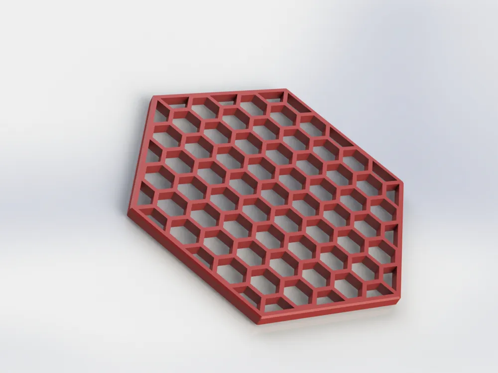 Large Hexagon Pattern Honeycomb Coaster by Sherman29 - MakerWorld