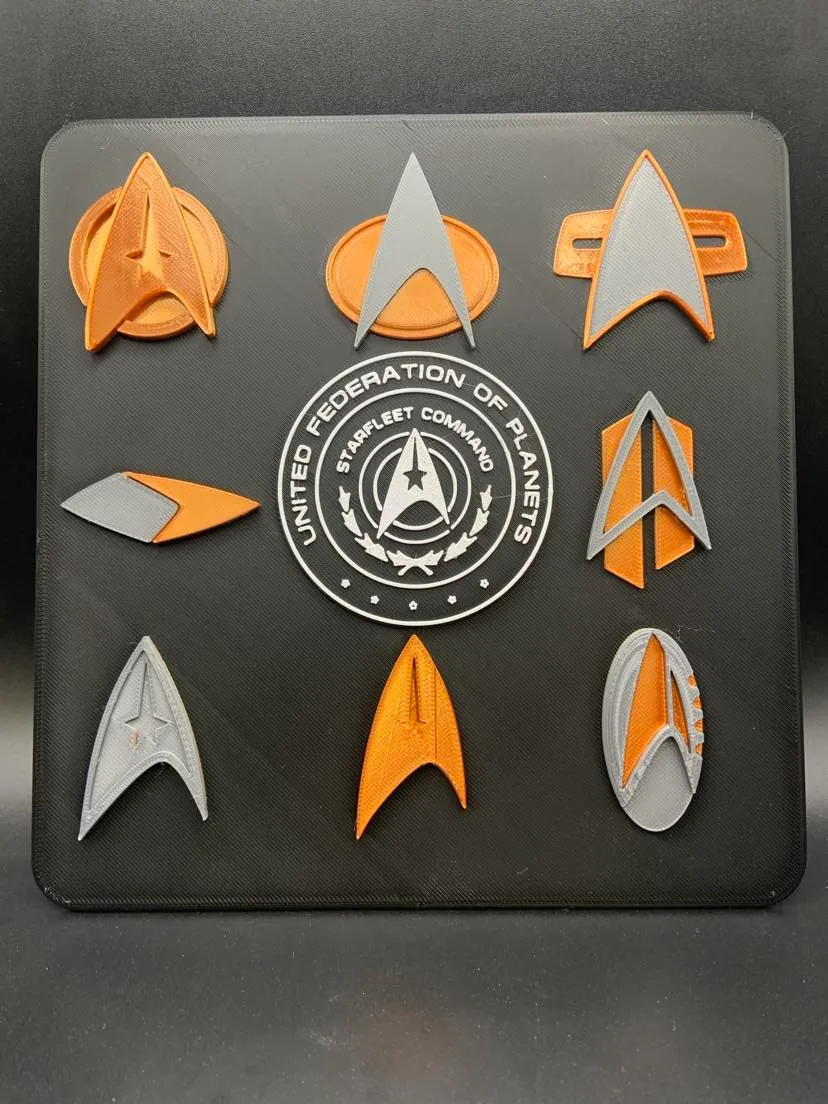 Star Trek Combadges Collection Remixed by brentglover1970 - MakerWorld