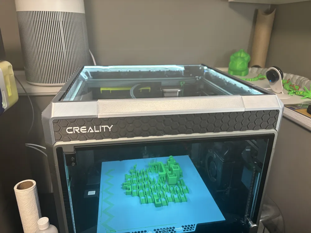 Creality K1 Max Riser + Filament Sensor Relocation Remixed by Man of ...