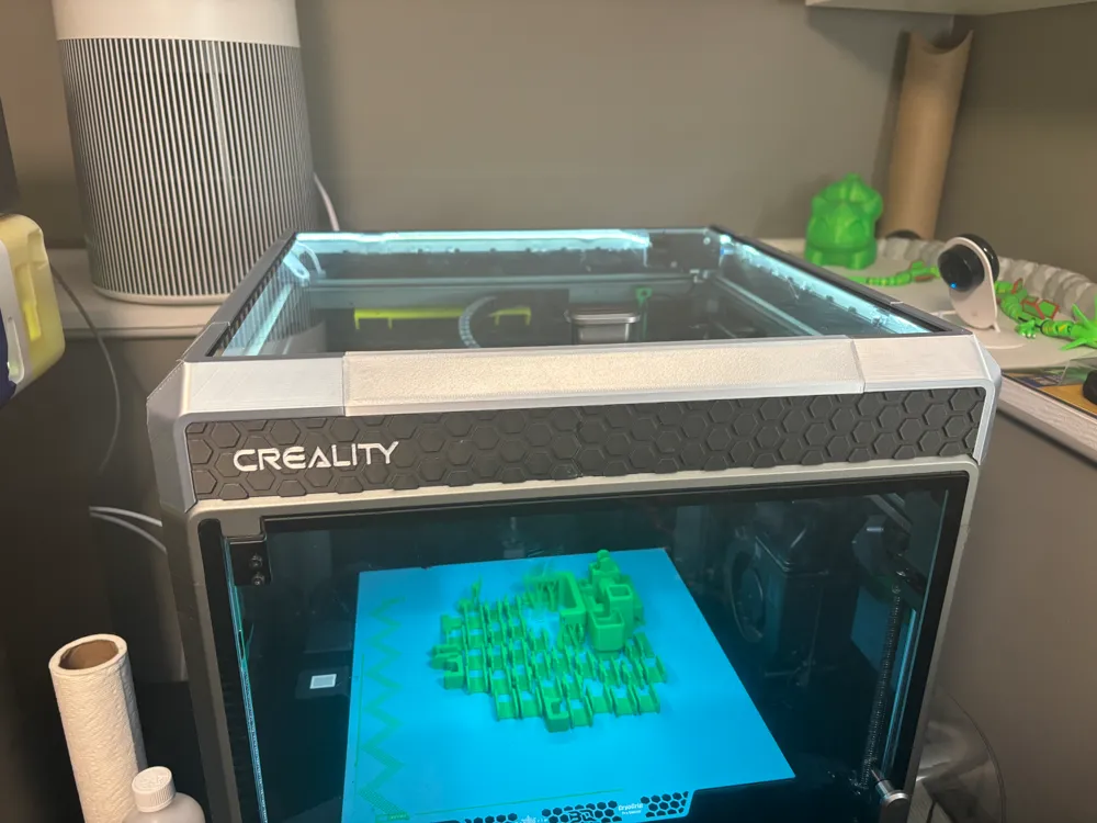 Creality K1 Max Riser + Filament Sensor Relocation Remixed by Man of ...