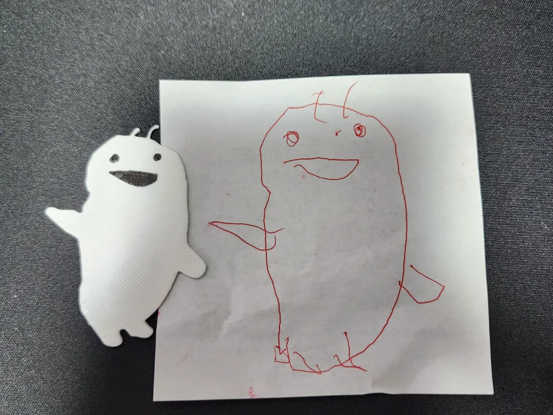 Doodles on a note written by a child by 道楽 MakerWorld: Download Free 3D ...