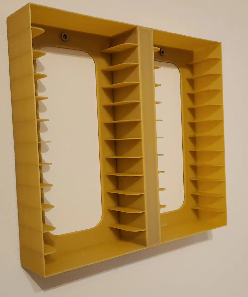 Wall shelf for music cassettes - Free 3D Print Model - MakerWorld