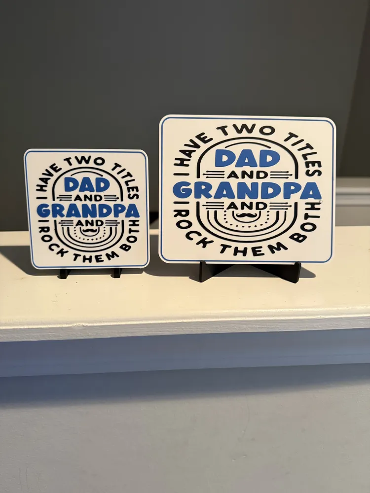 I HAVE TWO TITLES DAD AND GRANDPA AND I ROCK - Free 3D Print Model ...
