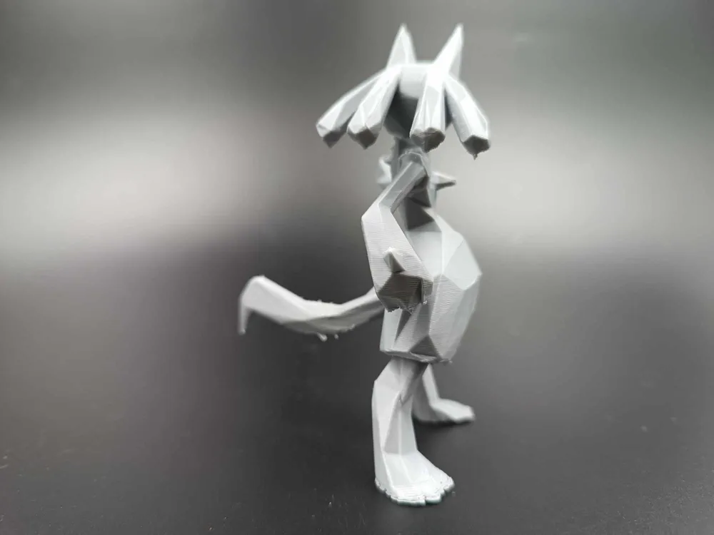 Low Poly Lucario Pokemon Ironing by drakeforge3d MakerWorld: Download ...