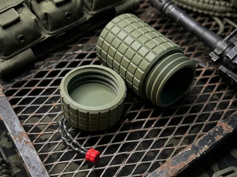 Rugged Container- Frag Pattern - Free 3D Print Model - MakerWorld