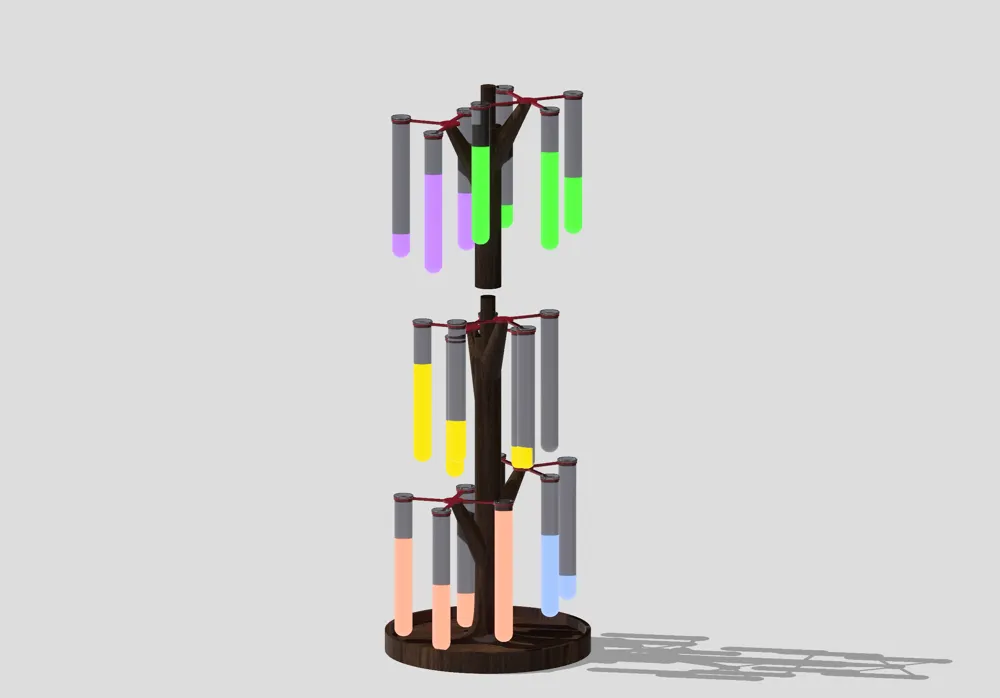 Modular Test Tube Tree Tower - Free 3D Print Model - MakerWorld