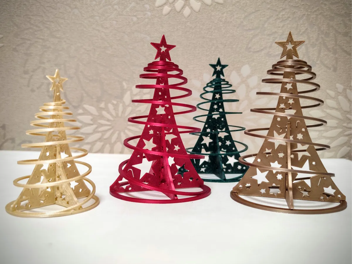 Sapin de Noël en Spirale - Modèle d'Impression 3D Gratuit - MakerWorld