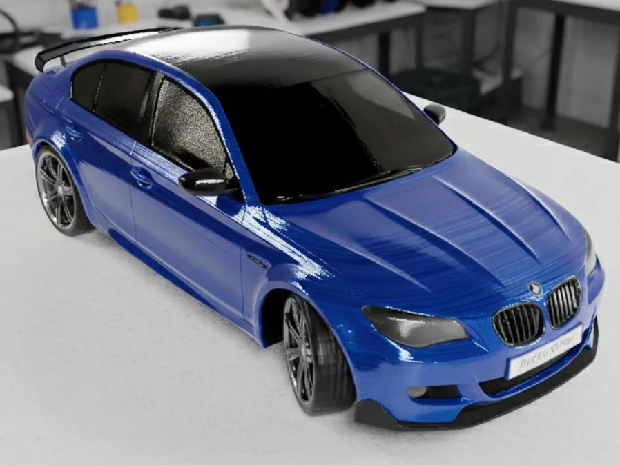 BMW e60 Ultra Realistic Sport Sedan (scale model) - Free 3D Print Model ...