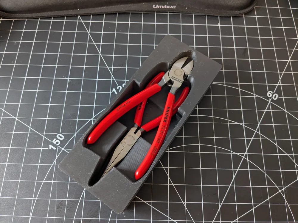 Gridfinity Knipex Long Nose Plier and Flush Cutter by DanJ94 MakerWorld: Download Free 3D Models