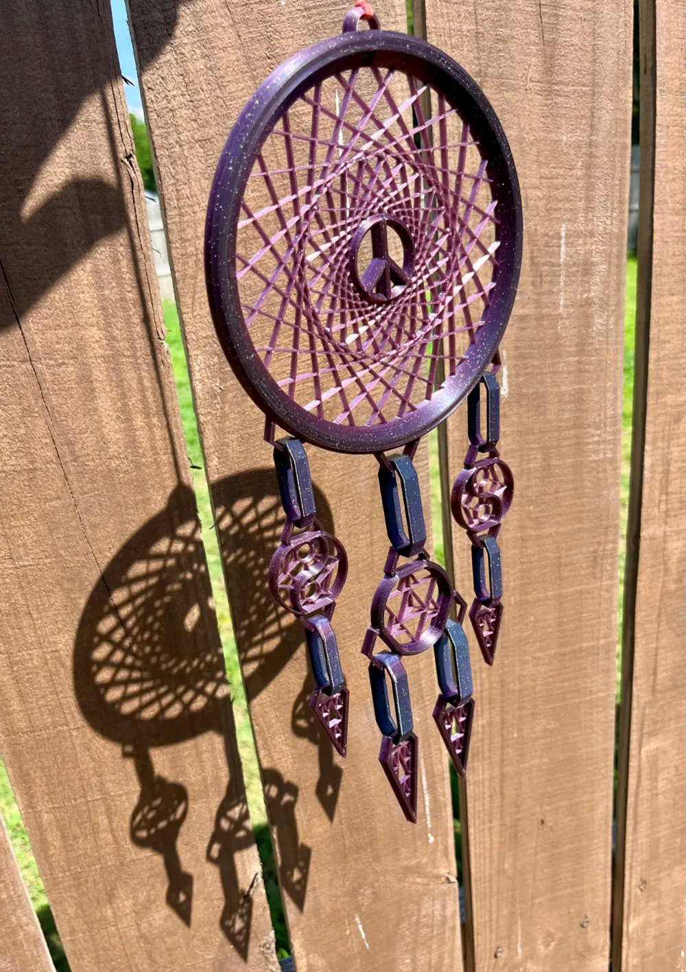 Trippy Print-In-Place Peaceful Dream Catcher - Free 3D Print Model ...