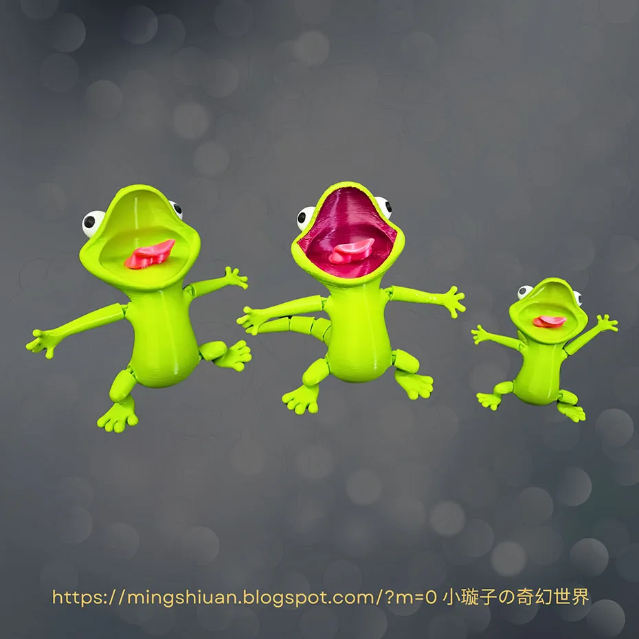Articulated Screaming Lizard Tom Magnet - Free 3D Print Model - MakerWorld