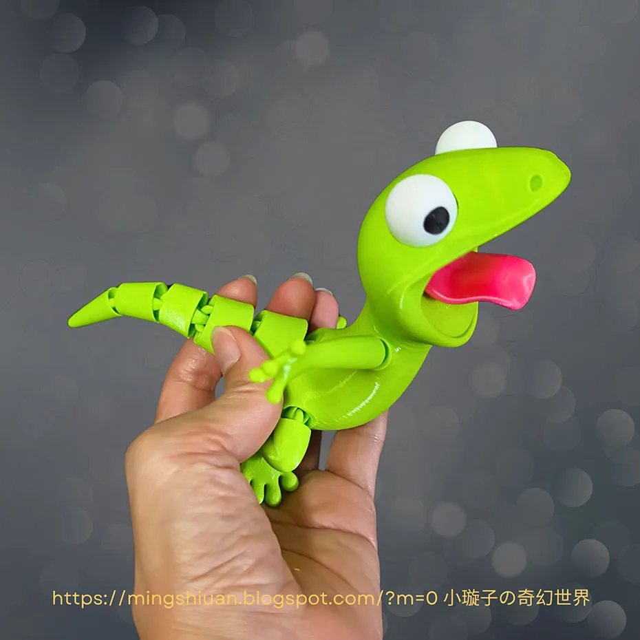 Articulated Screaming Lizard Tom Magnet - Free 3D Print Model - MakerWorld