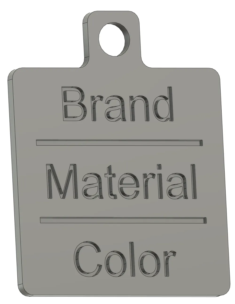 Simple Filament Color Swatch (parametric) by mosselini1 - MakerWorld