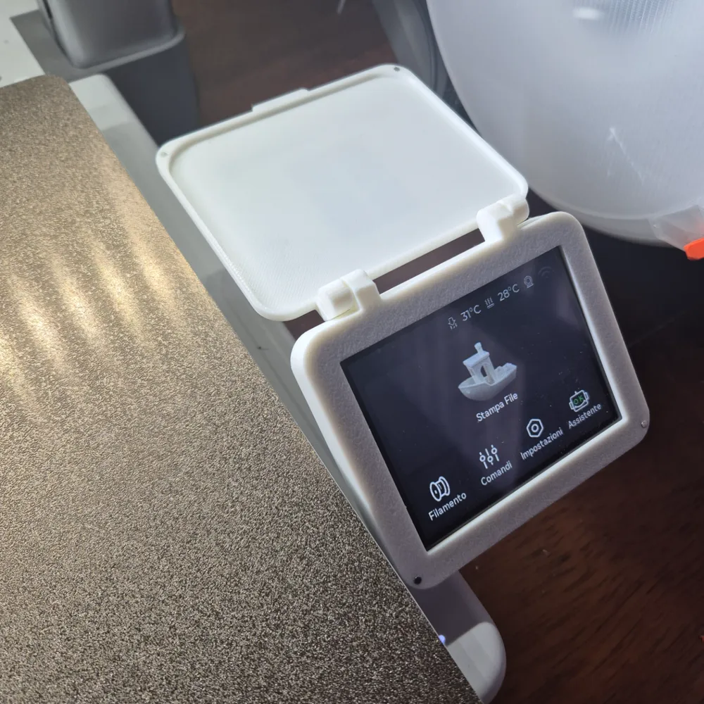 A1 Screen Cover (Snap on hinge) by fabe MakerWorld: Download Free 3D Models