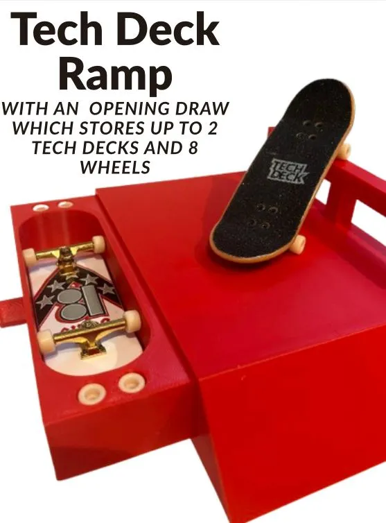 Tech deck ramp with built in storage - Free 3D Print Model - MakerWorld