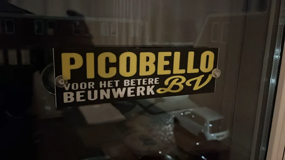 PicoBello Bv Window sign by WessyNL - MakerWorld