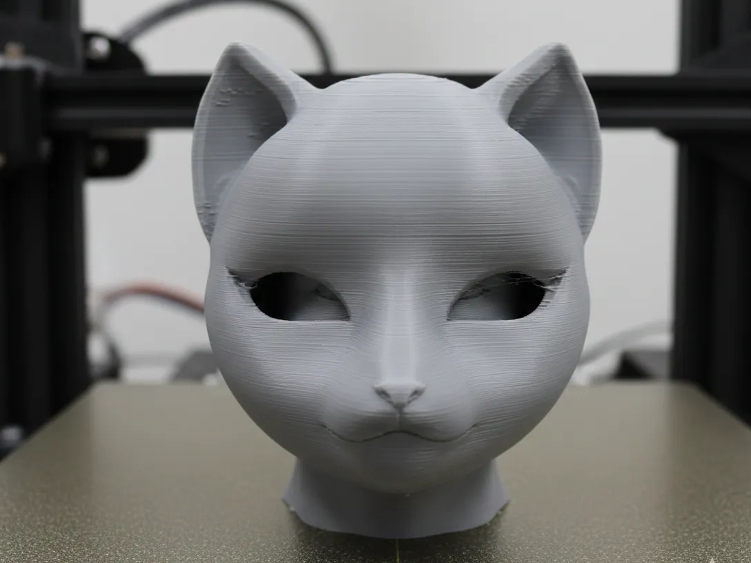 therian Japanese cat mask - Free 3D Print Model - MakerWorld