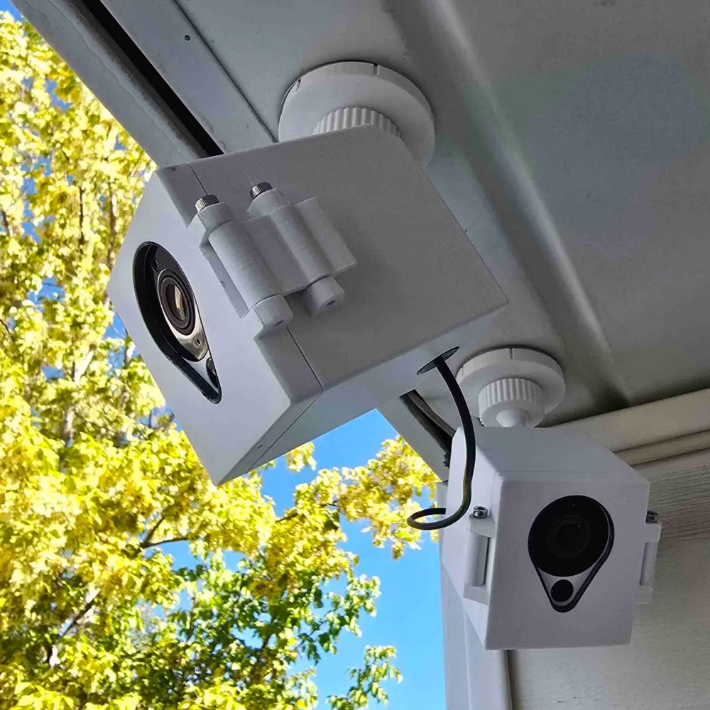 Wyze Cam v2 Indoor / Outdoor Mounting Box & Mounts - Free 3D Print ...
