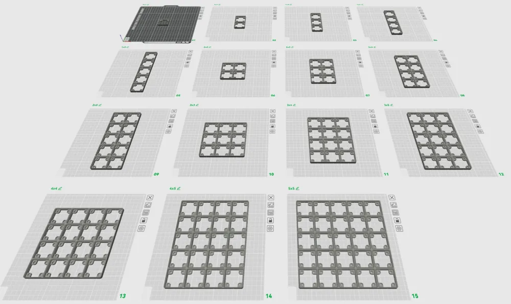 Full Set of Gridfinity Press Fit Magnet Bases by SalsaVerdeByTheGlass ...
